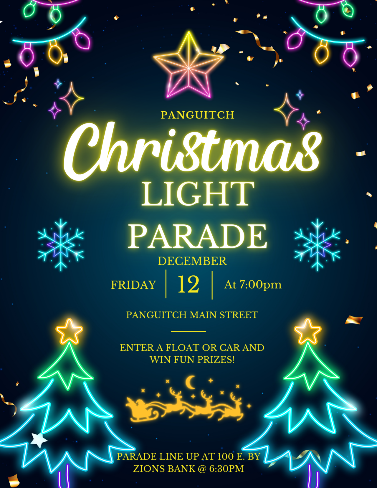 Christmas Light Parade | Panguitch City, Utah